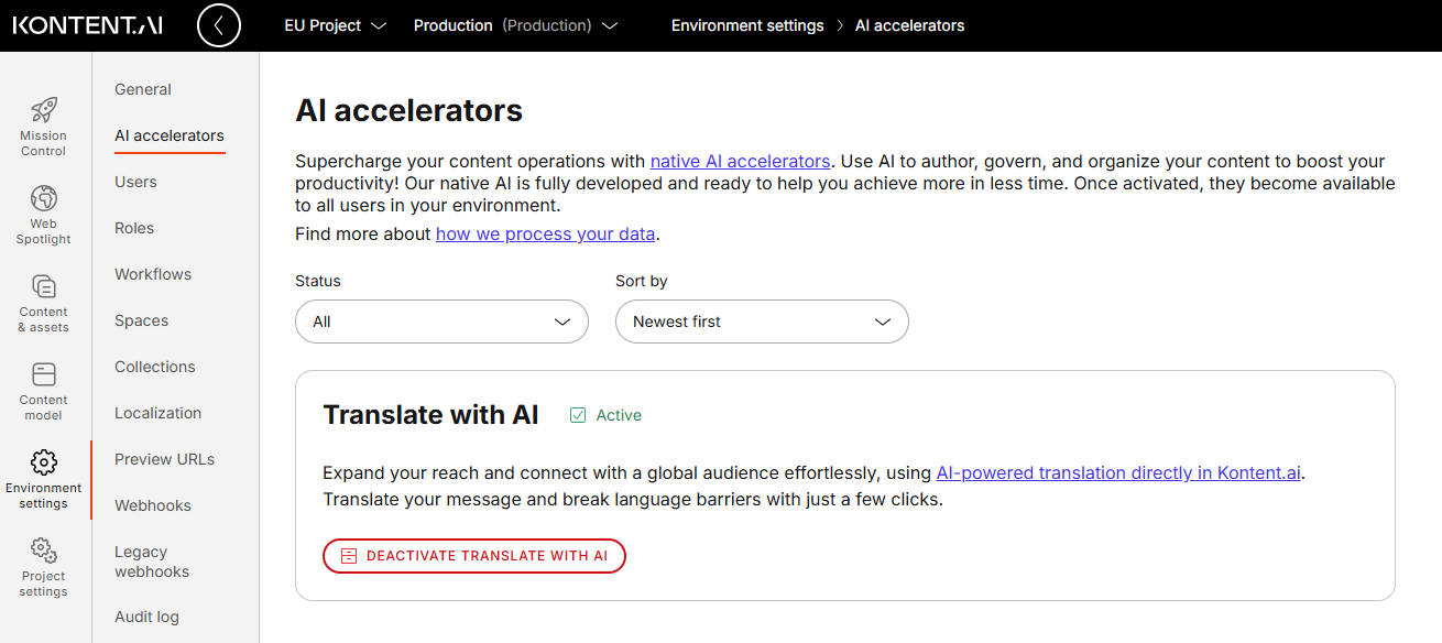 Accelerate with AI | Kontent.ai Learn